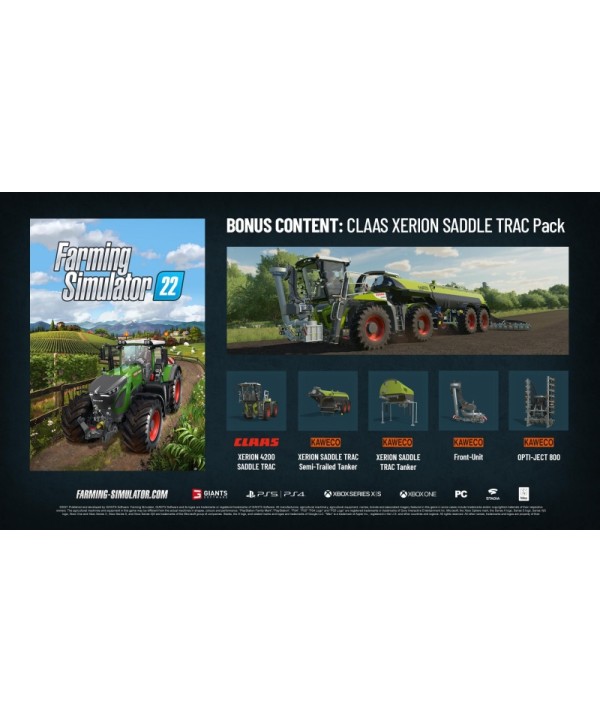 Landwirtschafts-Simulator 22 + Class Xerion Saddle Trac Pack PS4 (EU ...
